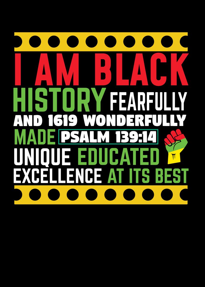 'I Am Proud Black History' Poster by ShirTom | Displate