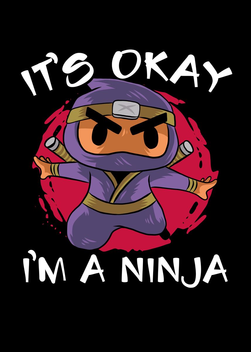 'Strong cute ninja' Poster by BeMi | Displate