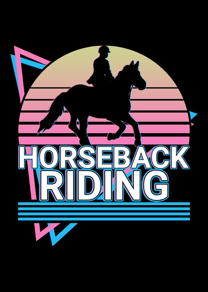 'Horseback Riding' Poster by AestheticAlex | Displate
