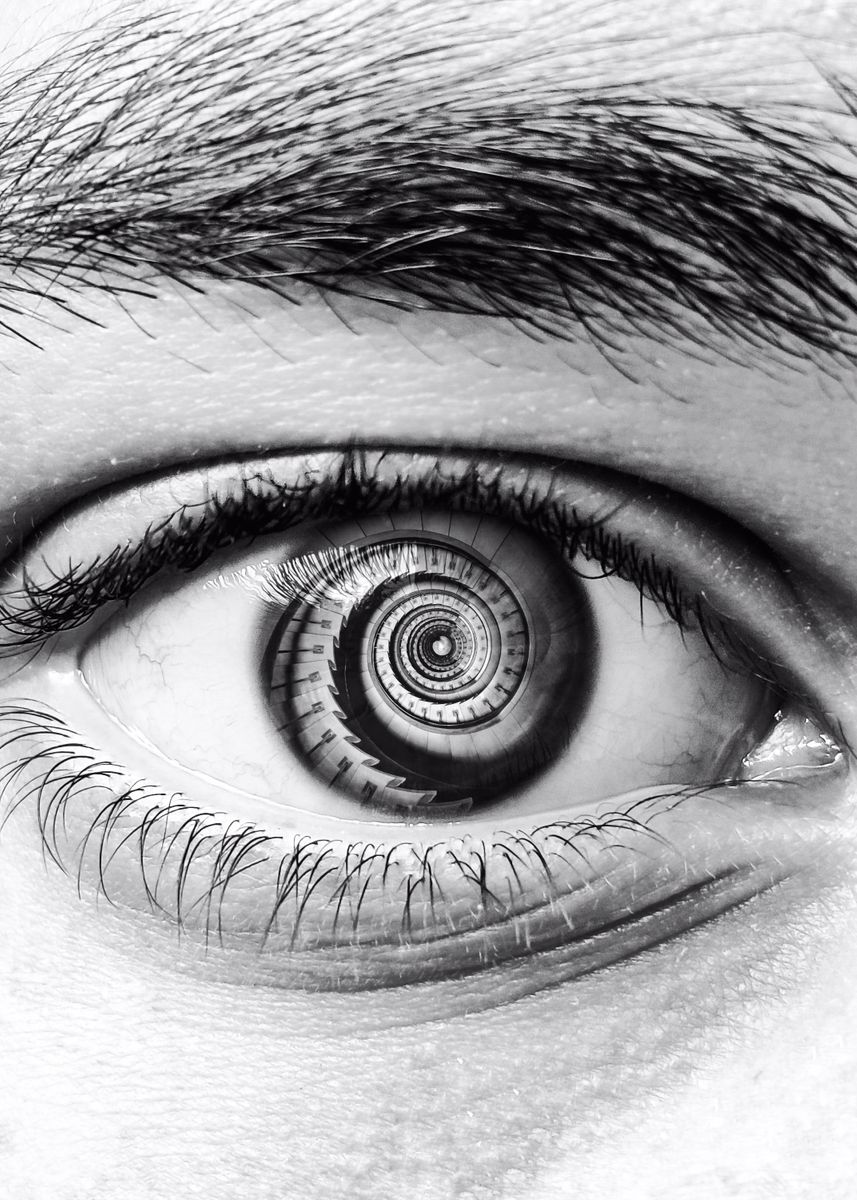 'Revolving staircase eye' Poster by Gen Z | Displate