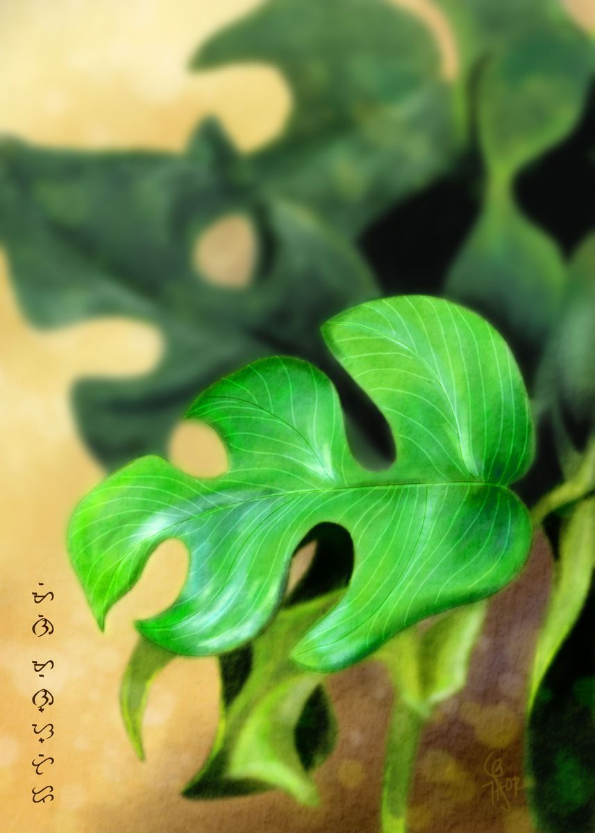 'Mini Monstera' Poster, picture, metal print, paint by Thor Reyes ...