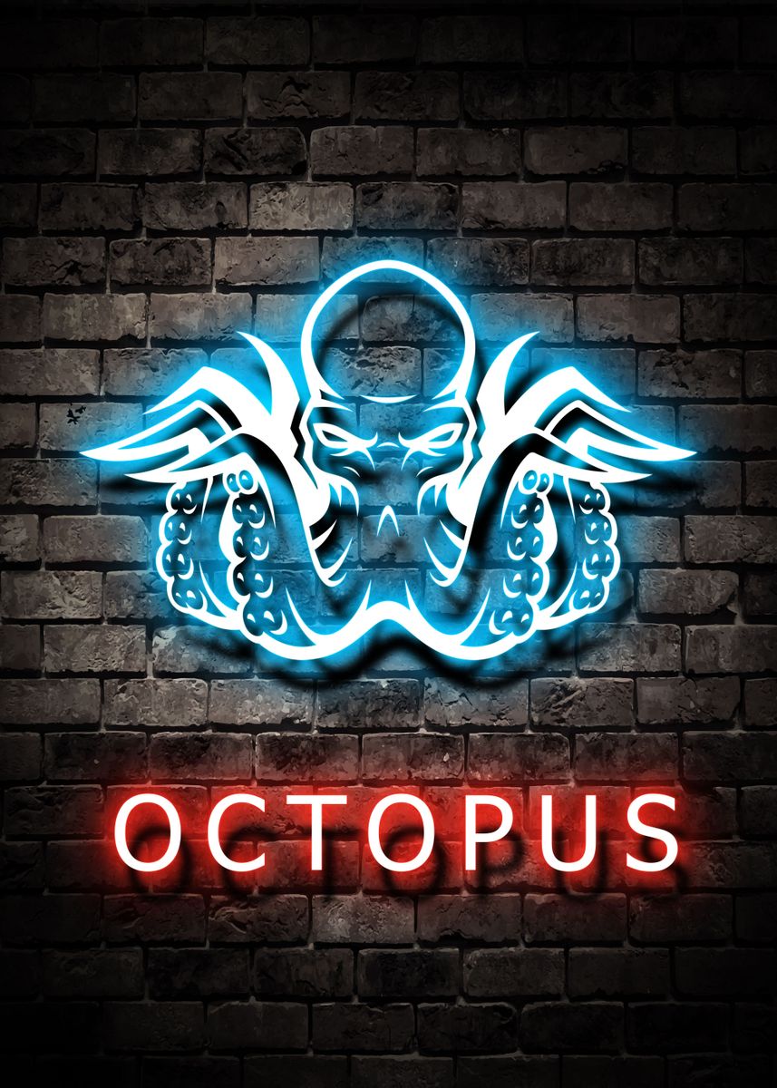 'Animal Octopus' Poster, picture, metal print, paint by Osman Conner ...