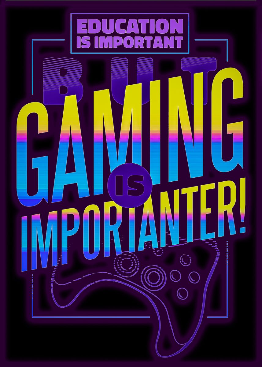'Funny Gaming 80s Style' Poster, picture, metal print, paint by Jon ...