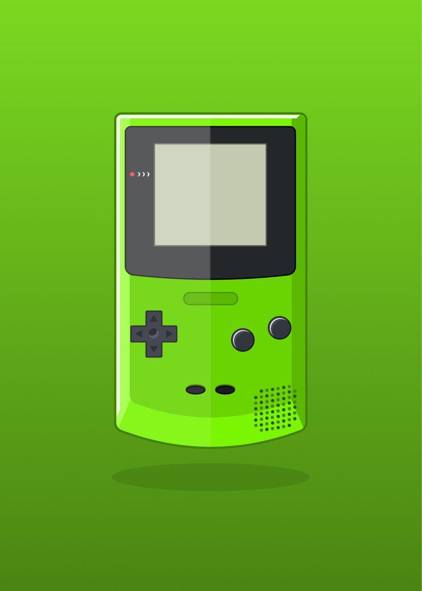 'Green GameBoy Color' Poster, picture, metal print, paint by BenArt ...