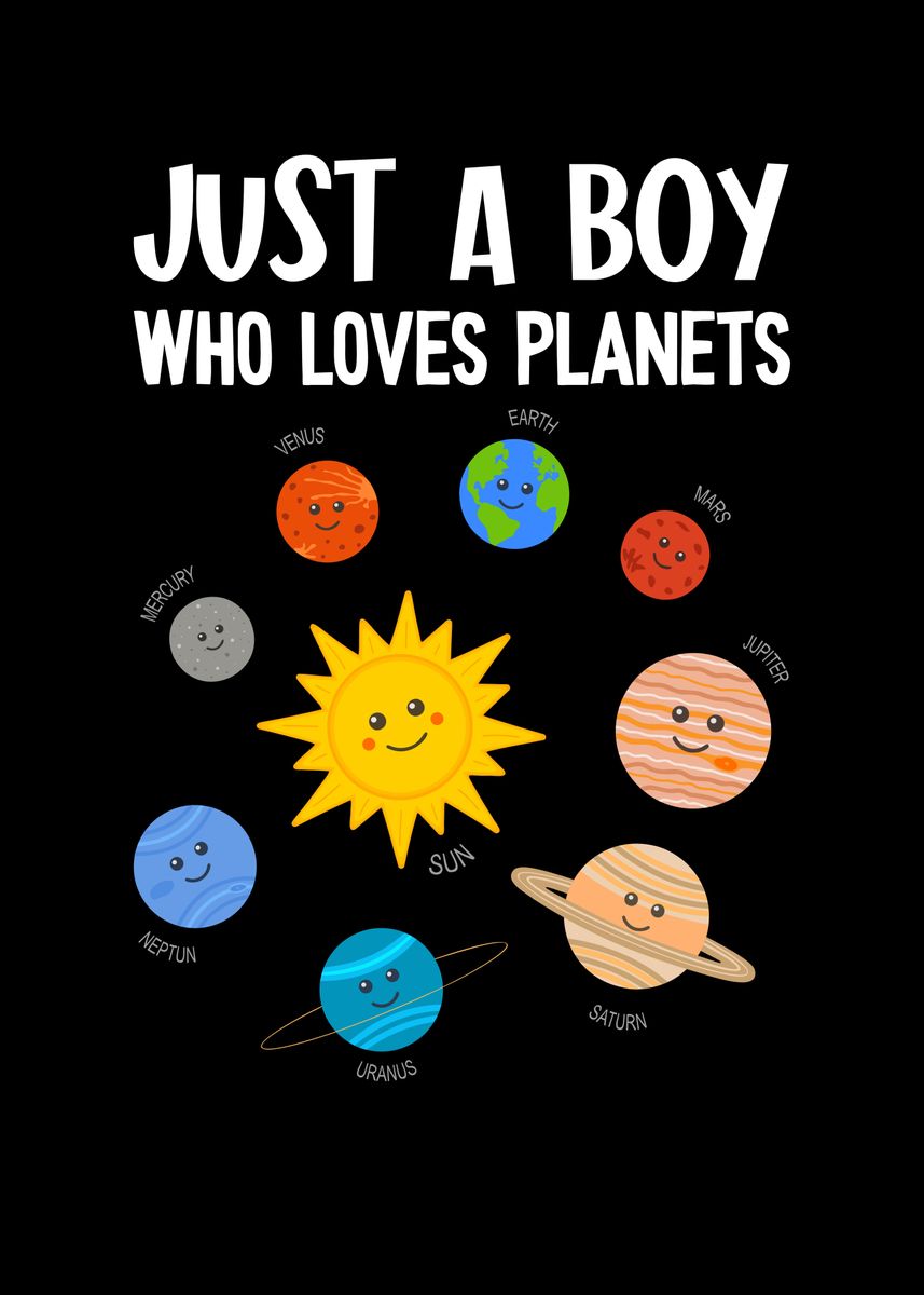 'Planet Boy' Poster, picture, metal print, paint by StonerPlates | Displate