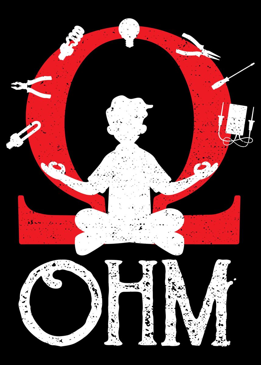 'Ohm Meditating' Poster, picture, metal print, paint by DesignsByJnk5 ...