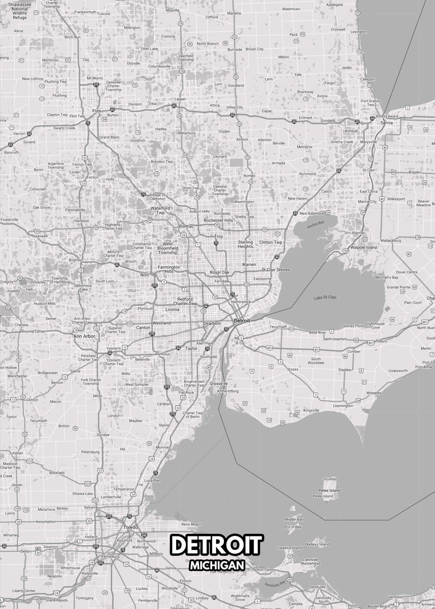 'Poster Detroit ' Poster, picture, metal print, paint by Ricardo Costa ...