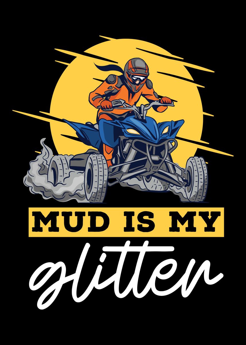 'Quad Bike ATV' Poster, picture, metal print, paint by BobbyBubble ...