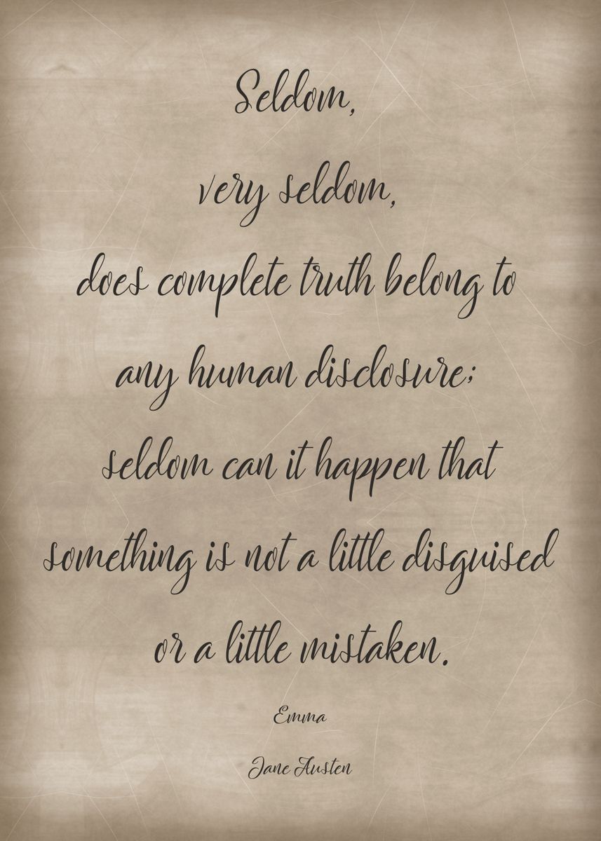 'Emma Quote 6' Poster, picture, metal print, paint by XandYart | Displate