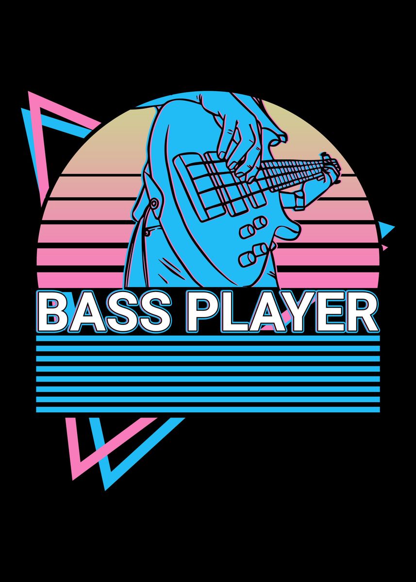 'Bass Player' Poster, picture, metal print, paint by AestheticAlex ...