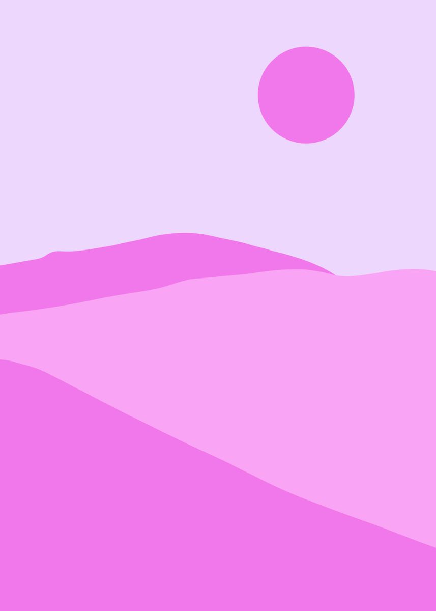 'Landscape Aesthetic 123' Poster, picture, metal print, paint by ...