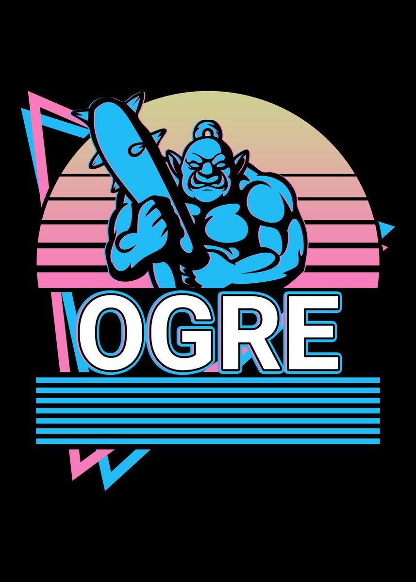 'Ogre Mythology Folklore' Poster, picture, metal print, paint by ...