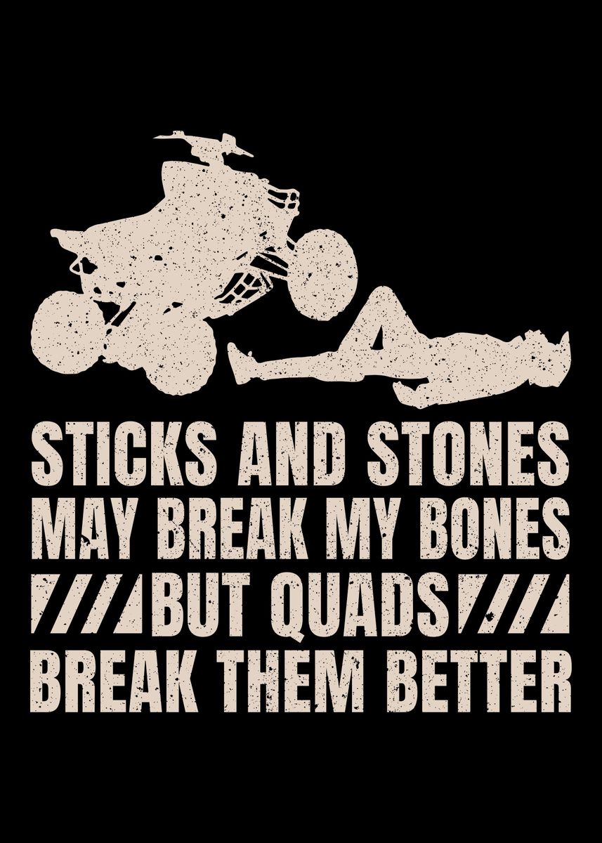 'Quad Bike ATV' Poster, picture, metal print, paint by BobbyBubble ...