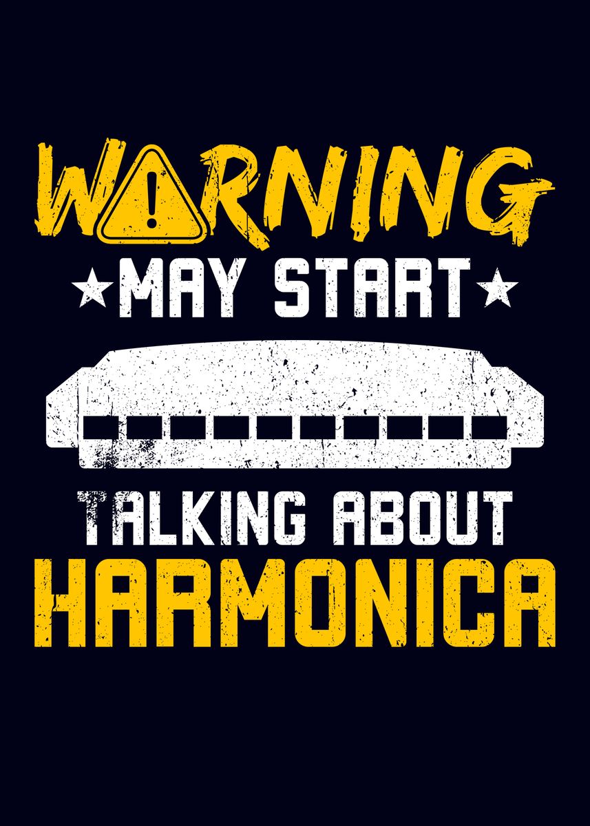 'Talking About Harmonica' Poster, picture, metal print, paint by MzumO ...