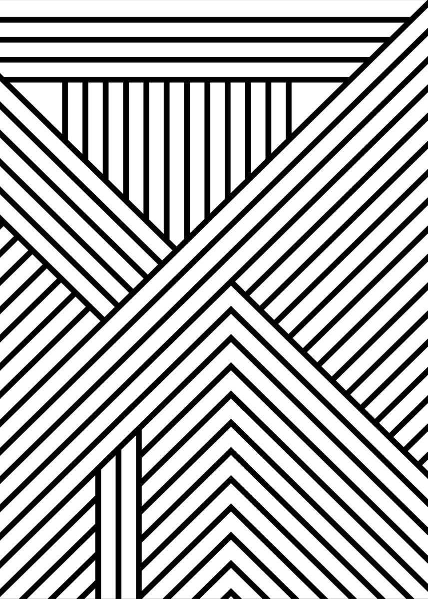'GEOMETRIC LINES 32A' Poster by UillianRius | Displate