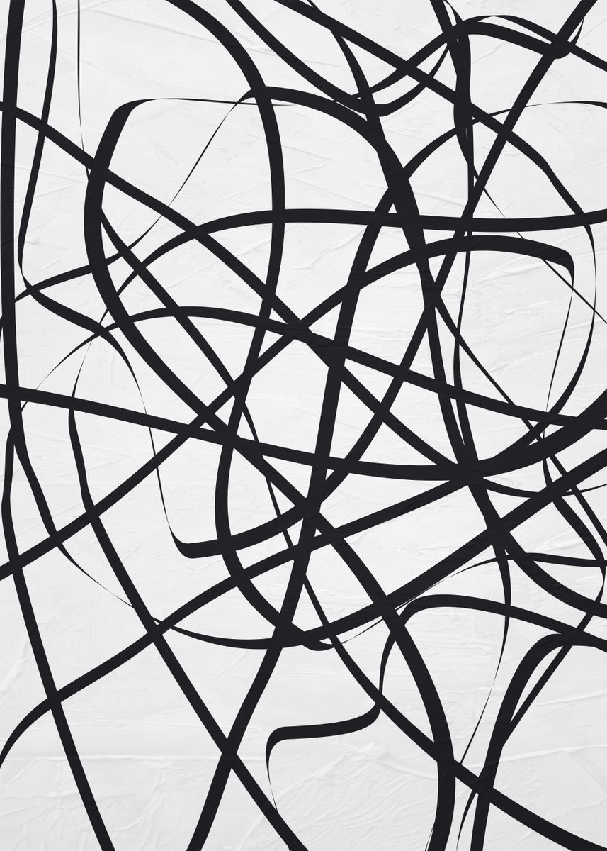 'ABSTRACT LINE 01A' Poster by UillianRius | Displate