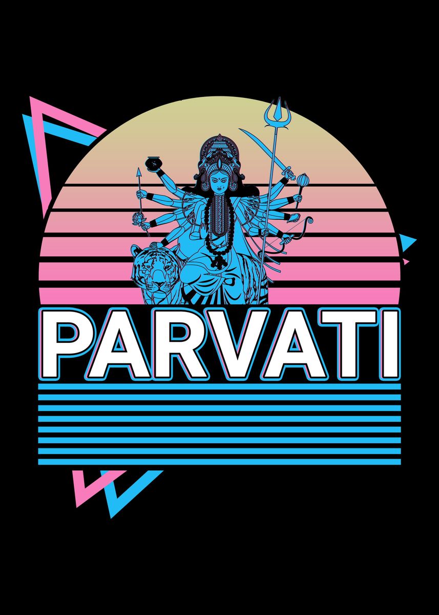 'Parvati Hindu Mythology' Poster, picture, metal print, paint by ...