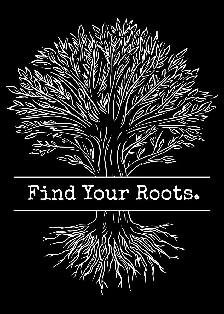 'Tree find your Roots' Poster, picture, metal print, paint by Max Ronn ...