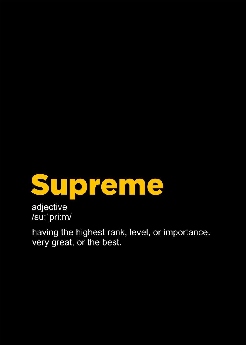 Supreme Definition Supreme Definition
