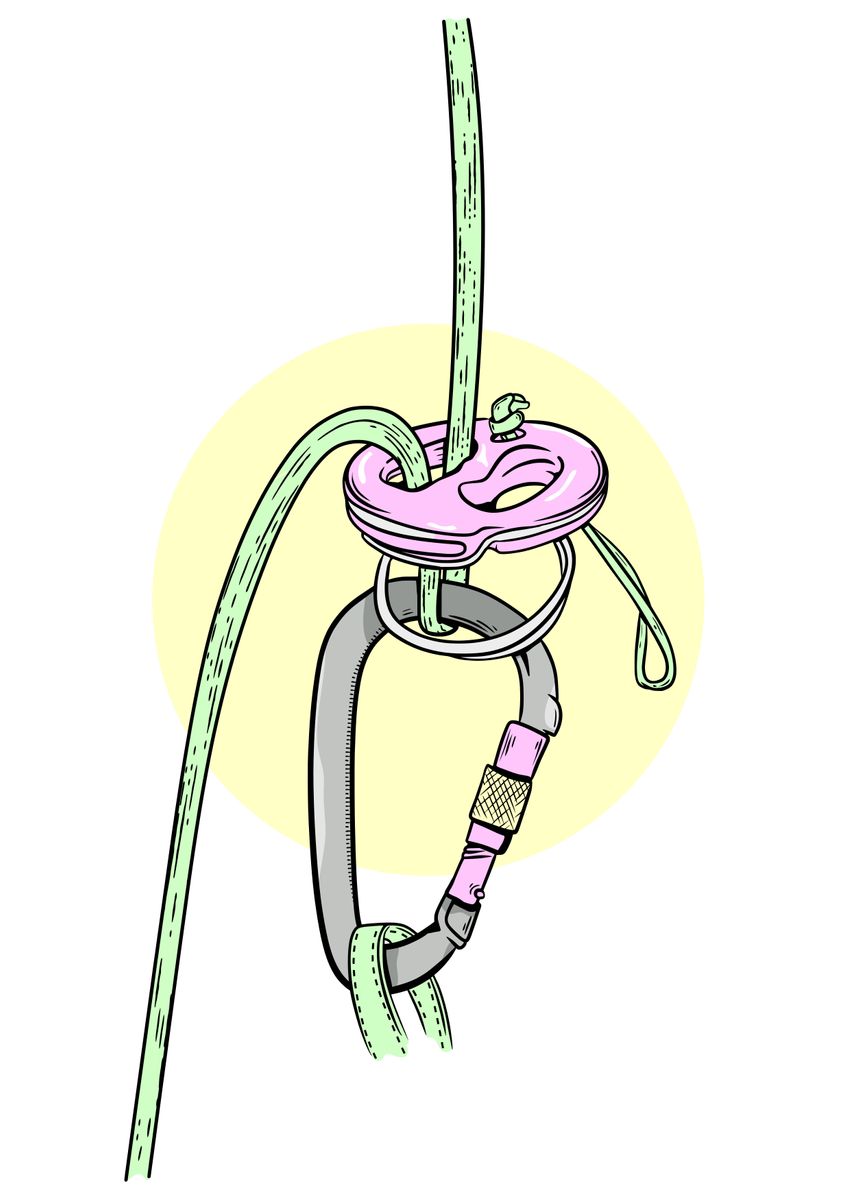 'Climbing stitch plate' Poster by mailbox disco | Displate