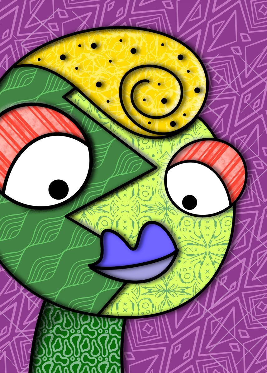 'NonBinary Thoughts' Poster, picture, metal print, paint by Maya Mey ...