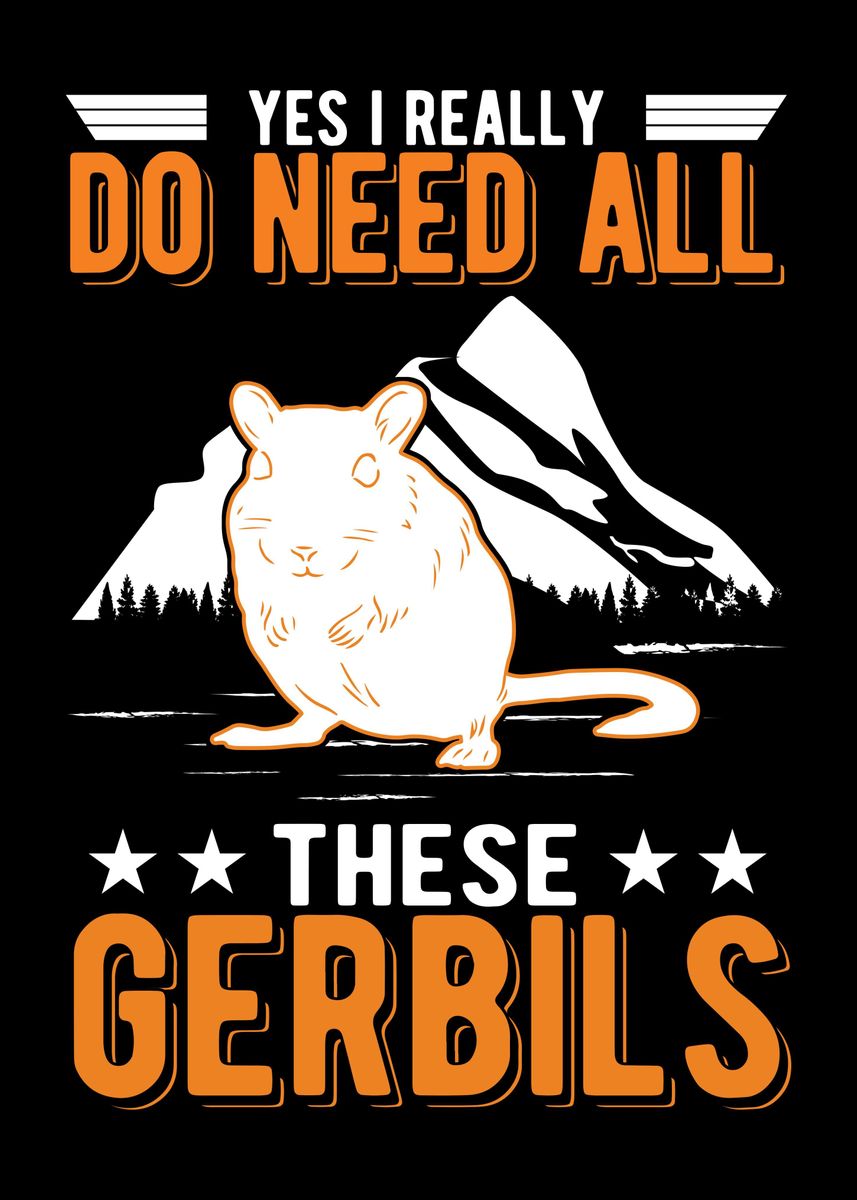 'Gerbils Racing Rat' Poster by FavoritePlates | Displate