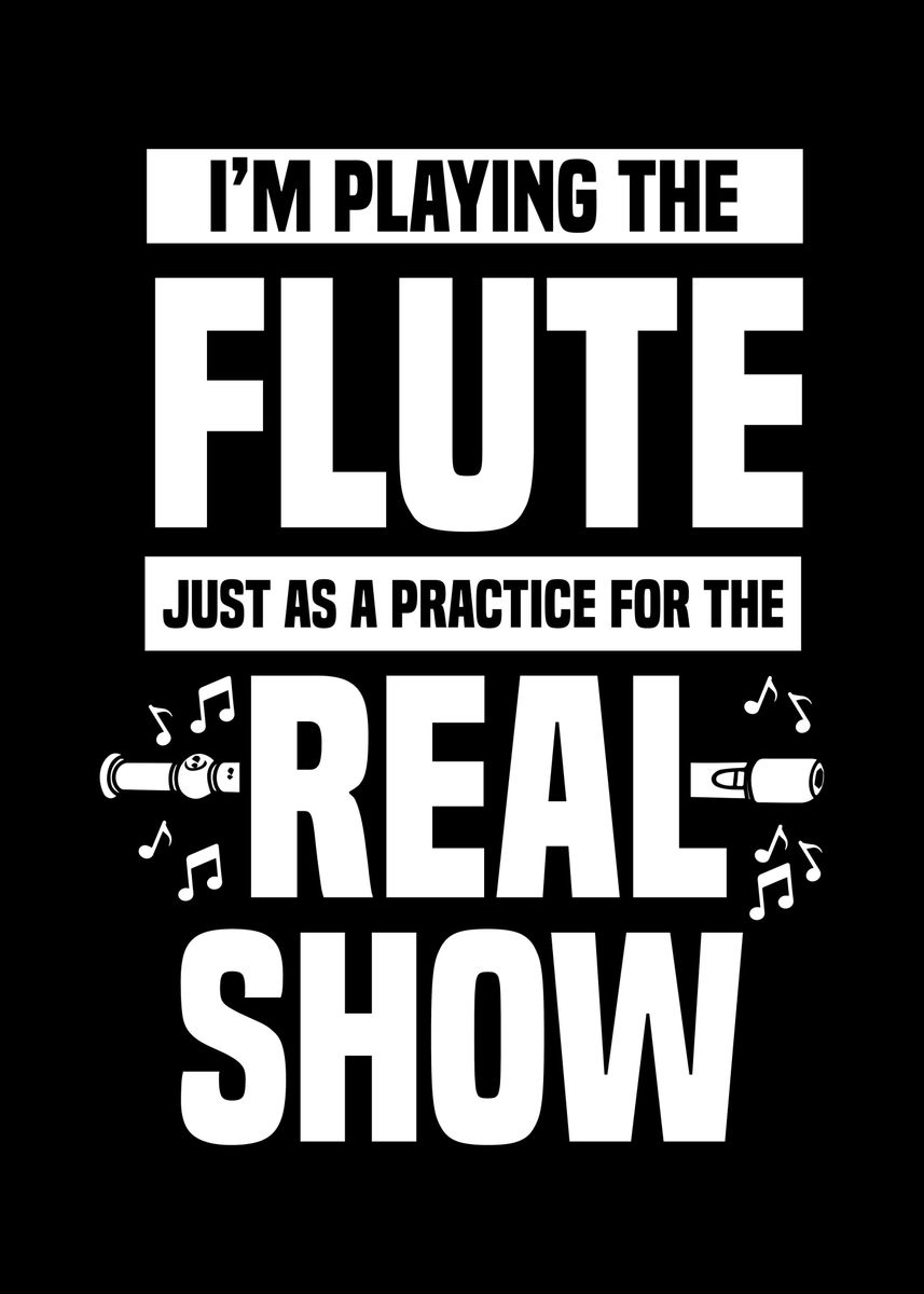 'Flutes' Poster, picture, metal print, paint by Sebastian Wünsche ...