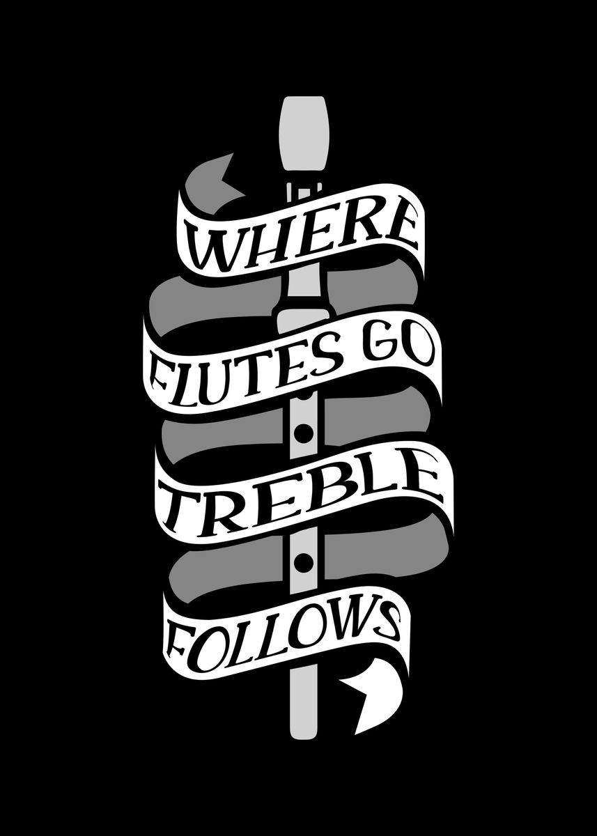 'Flutes' Poster, picture, metal print, paint by Sebastian Wünsche ...