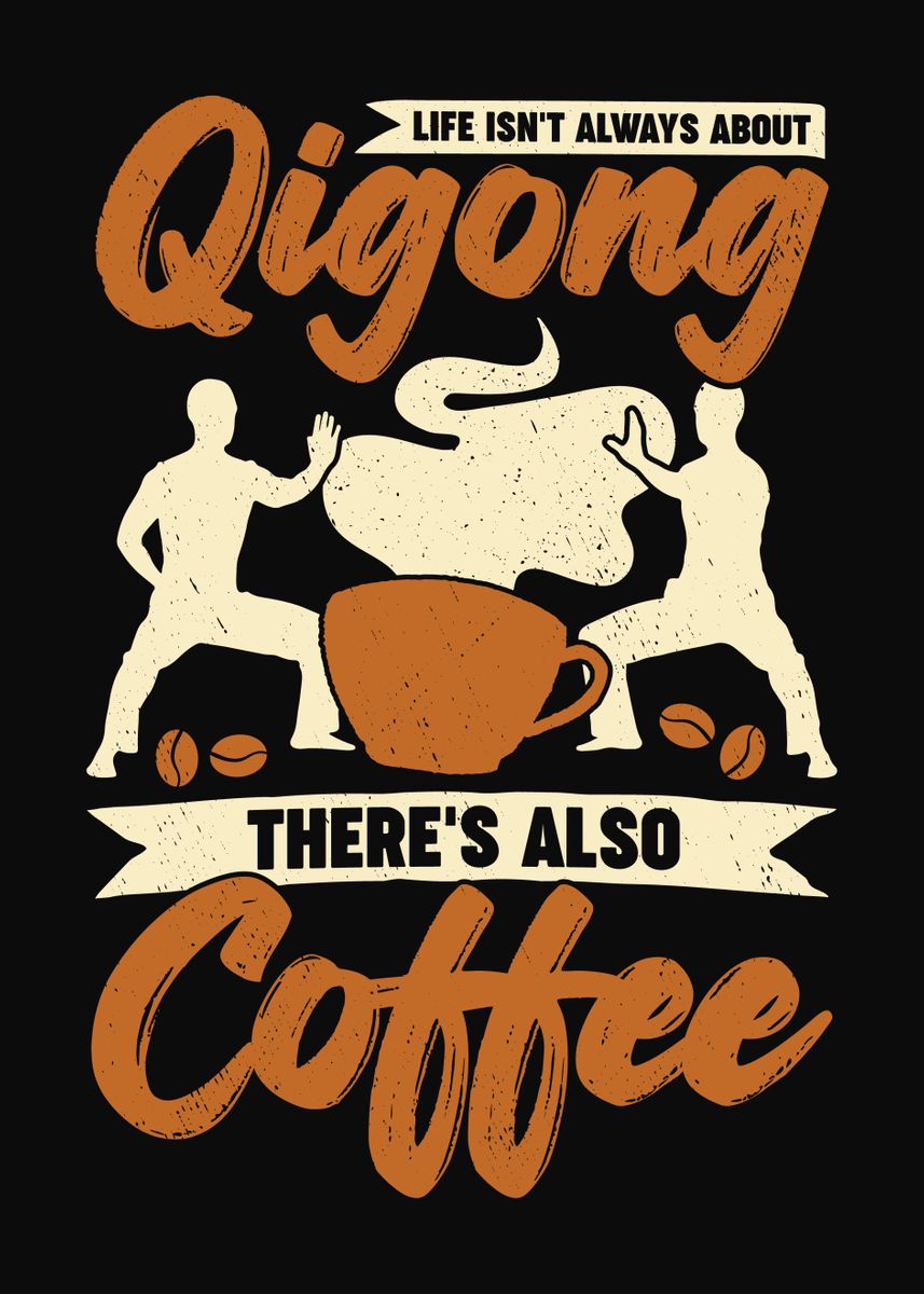 'Qigong Practitioner Design' Poster, picture, metal print, paint by ...