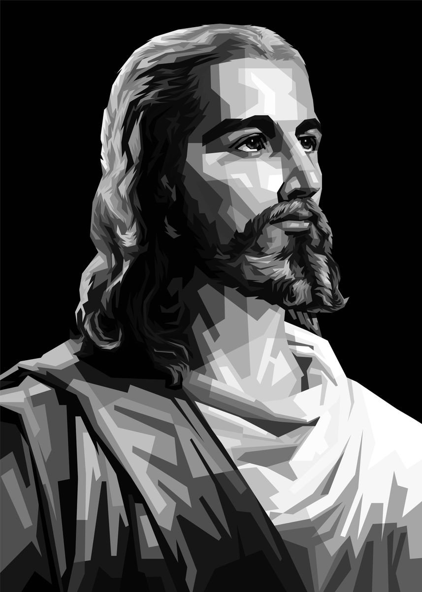 'Jesus Wpap Style' Poster by Wpap Malang | Displate