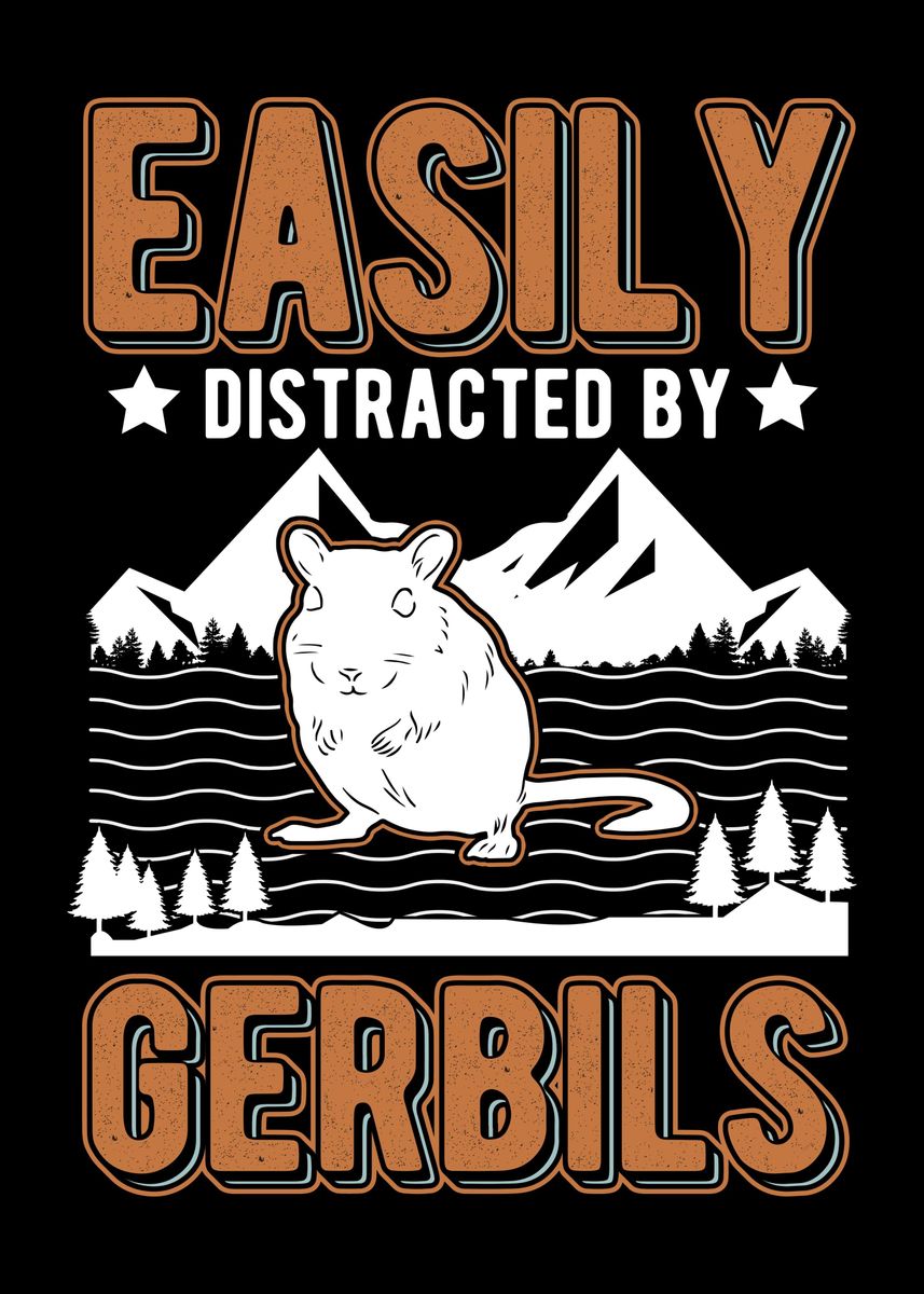 'Racing Rat Gerbil' Poster by FavoritePlates | Displate