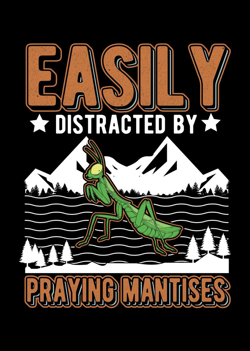 'Praying Mantis' Poster, picture, metal print, paint by FavoritePlates ...