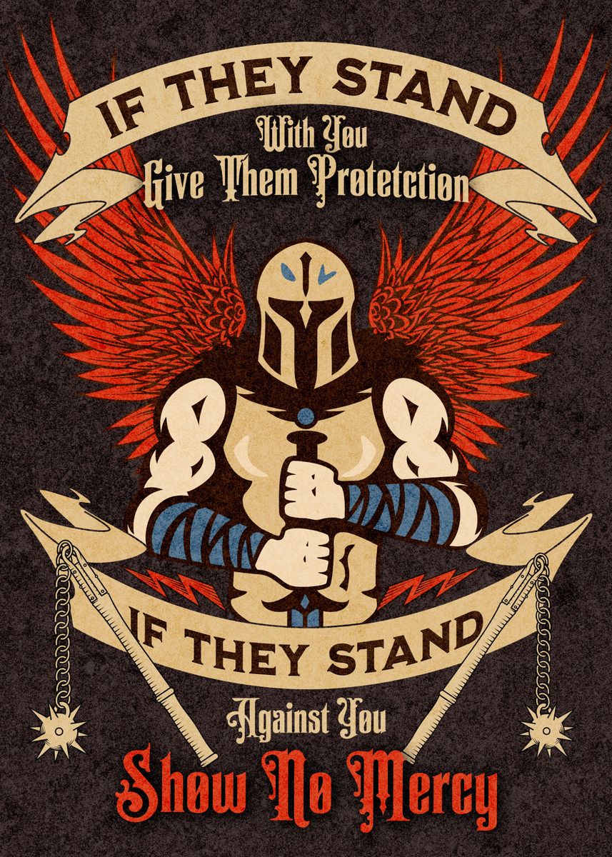 'Show No Mercy' Poster, picture, metal print, paint by Artistic Prints ...