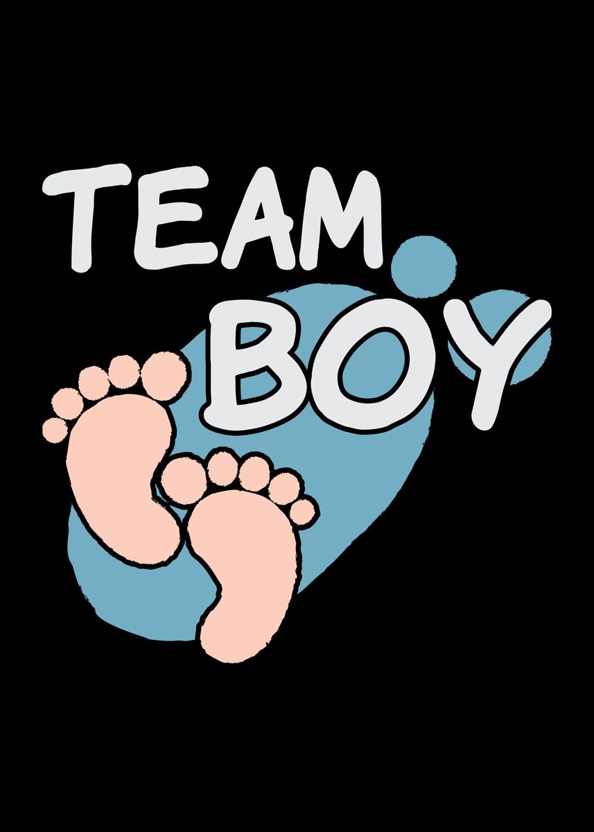 'Team Boy' Poster by ZS C O M M E R C E | Displate