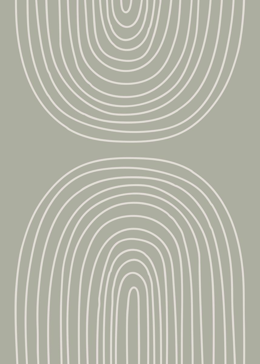 'Bohemian rainbow line art' Poster by Human Shadow | Displate