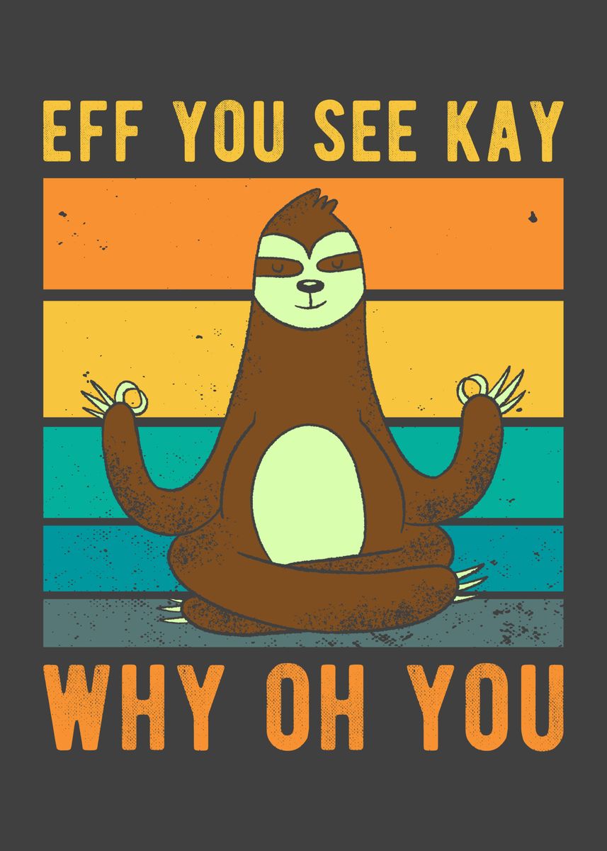 'Eff You Lake Kay Why Oh' Poster by schmugo | Displate