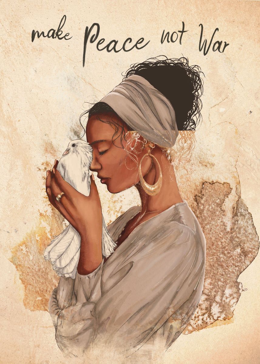 'Make Piece not War' Poster by Jennifer Maier | Displate