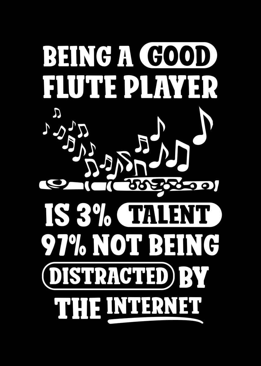 'Flutes' Poster, picture, metal print, paint by Sebastian Wünsche ...