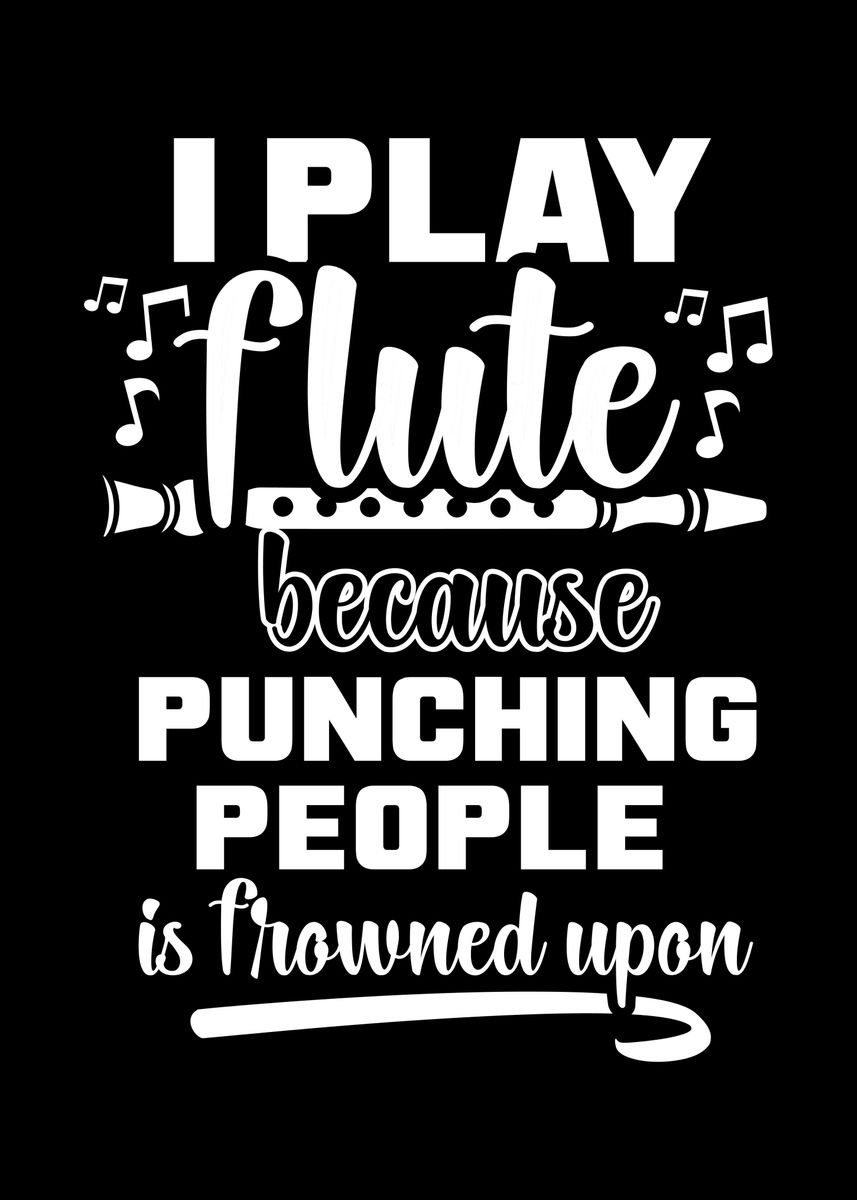 'Flutes' Poster, picture, metal print, paint by Sebastian Wünsche ...