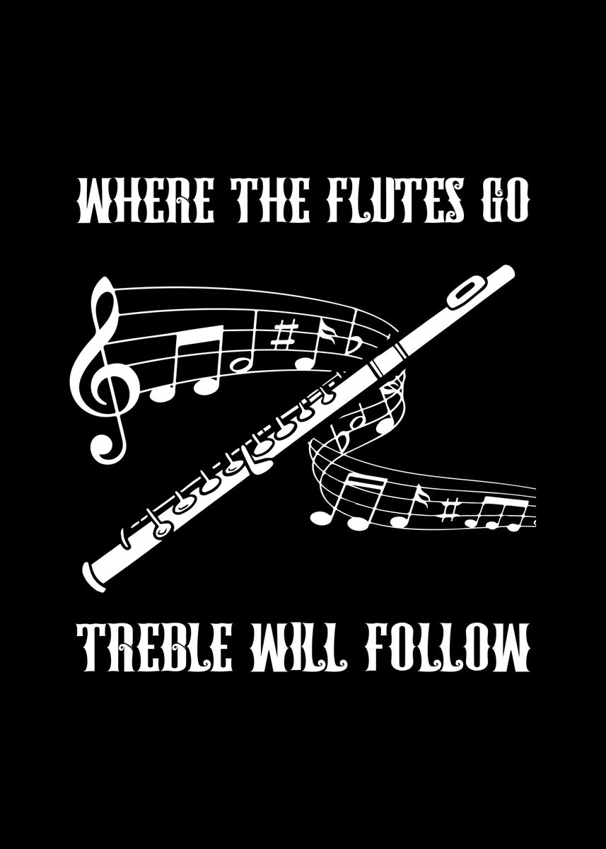 'Flutes' Poster, picture, metal print, paint by Sebastian Wünsche ...