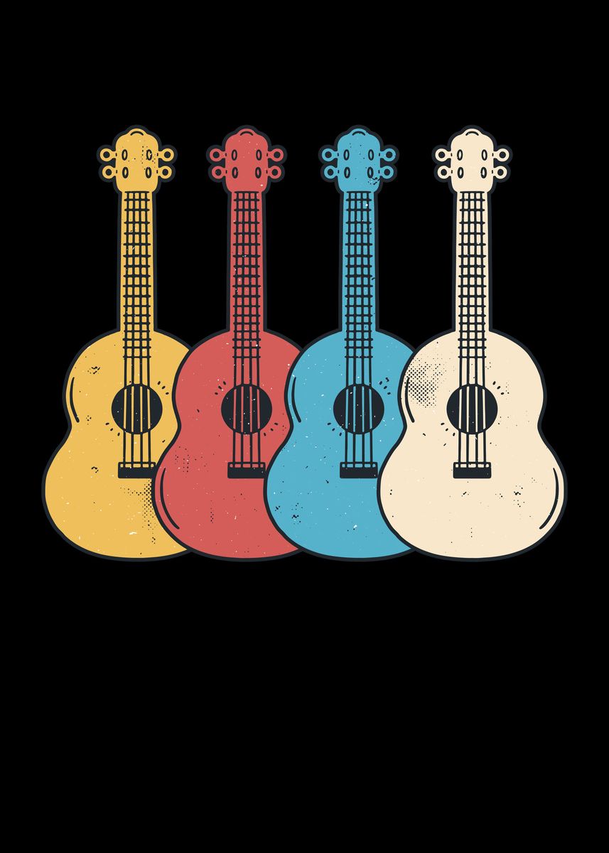 'Ukulele Retro' Poster by to42 | Displate