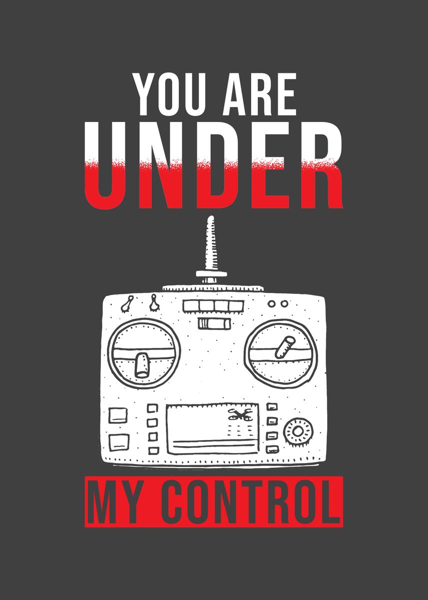 'Control Freak' Poster, picture, metal print, paint by schmugo | Displate