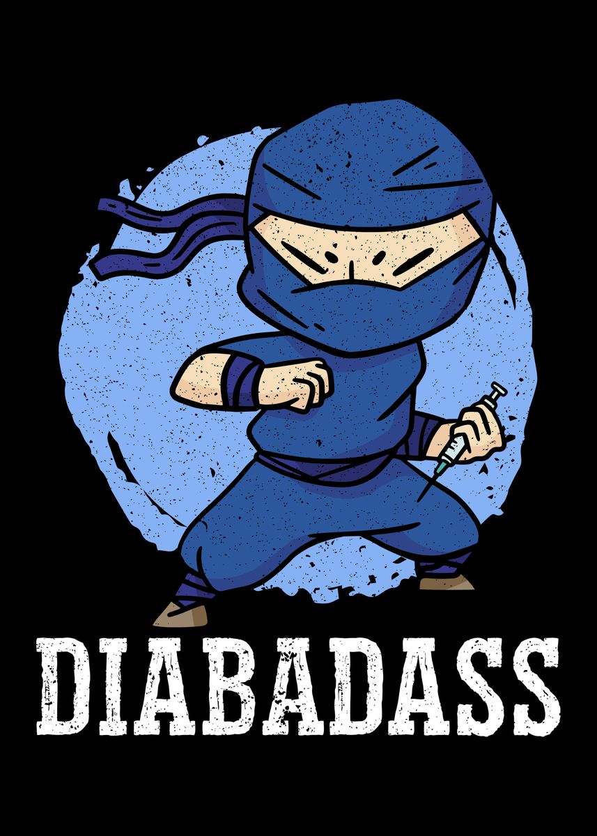 'Diabadass Ninja' Poster by NAO | Displate