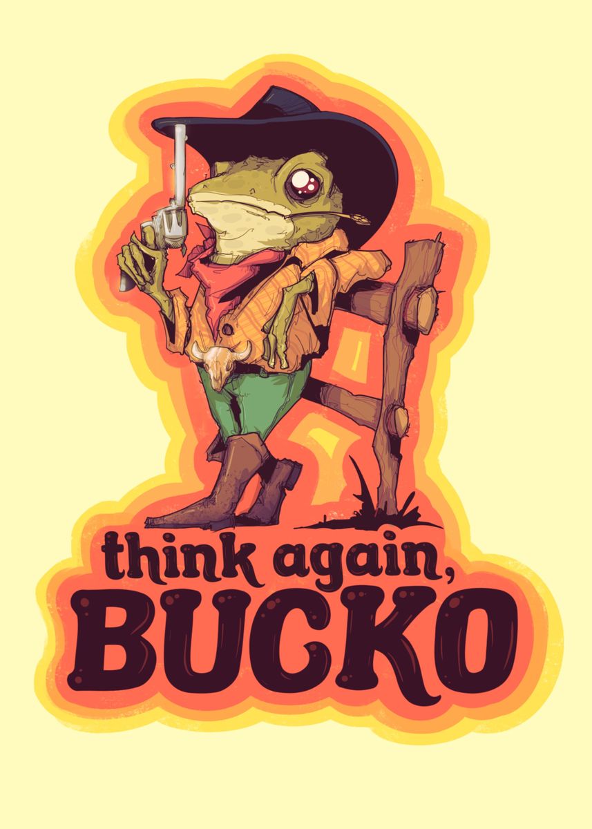 'Think Again' Poster, picture, metal print, paint by LVB Art | Displate