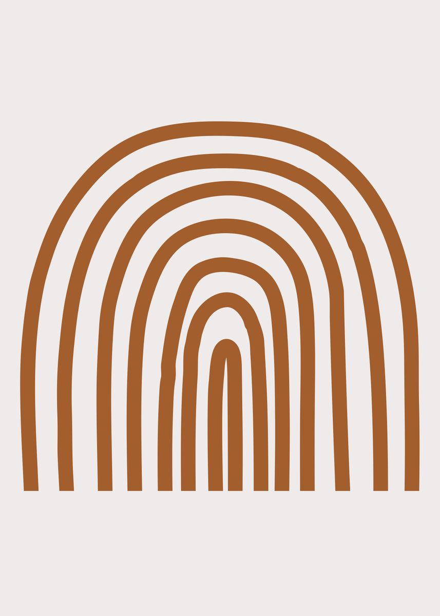 'Hand drawn boho rainbow' Poster by Human Shadow | Displate