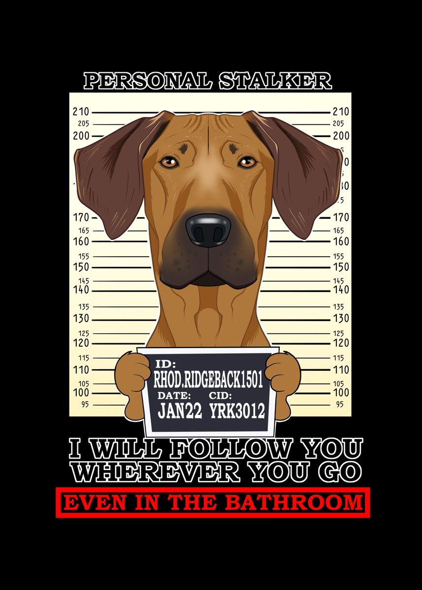 'Rhodesian Ridgeback' Poster, picture, metal print, paint by ...