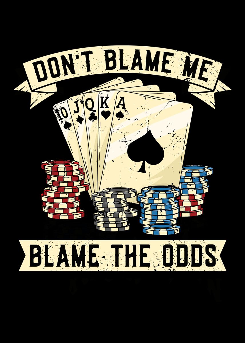'Poker' Poster, picture, metal print, paint by CrazySquirrel | Displate