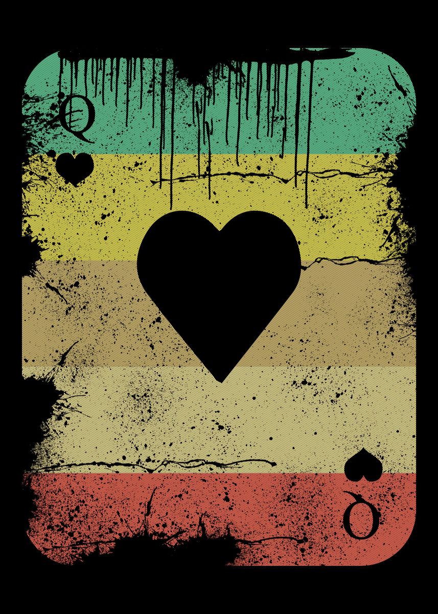 'Retro Vintage Poker' Poster by CrazySquirrel | Displate