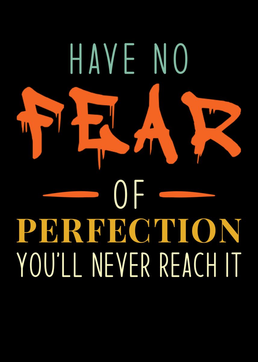 'Perfection Perfectly Funny' Poster, picture, metal print, paint by ...