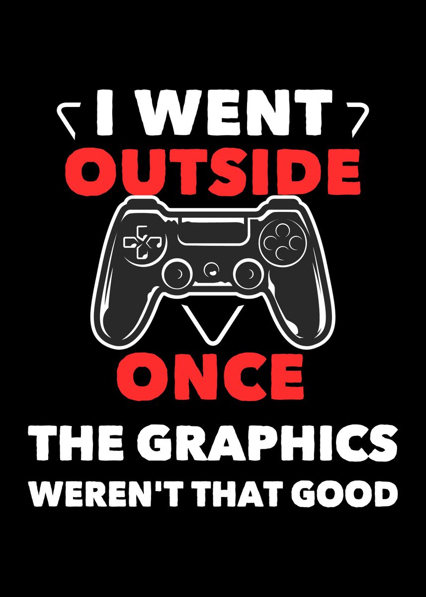 'I Went Outside' Poster, picture, metal print, paint by crbn design ...